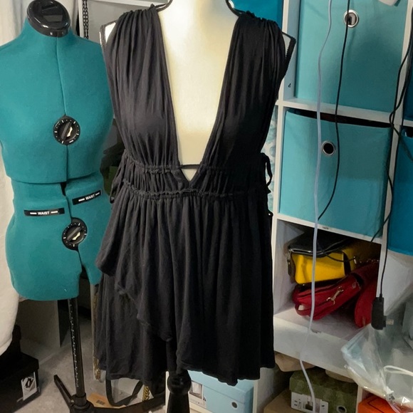 Free People | Dresses | Free People Black Dress | Poshmark